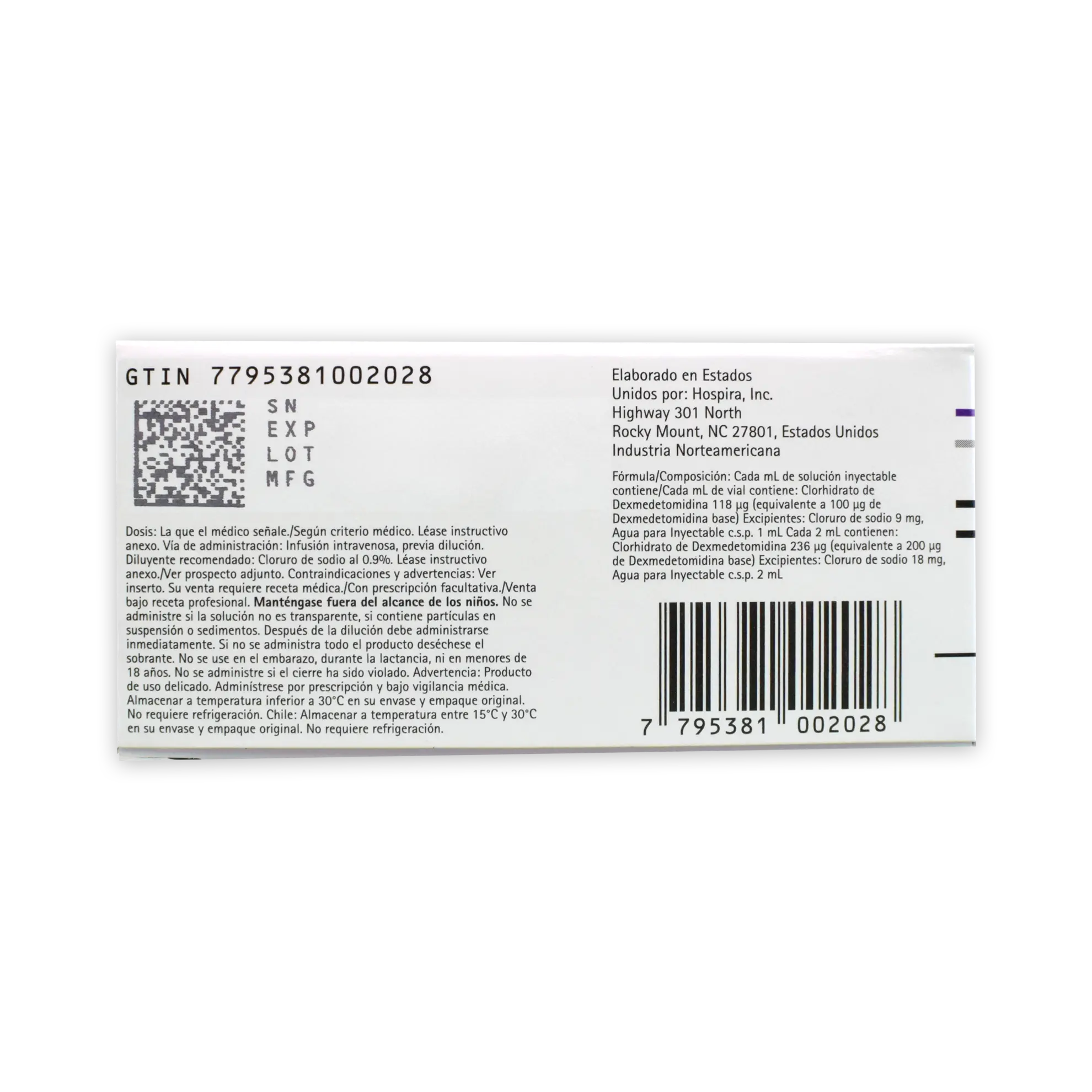 Precedex 200 mcg/2 ml - CENDIS